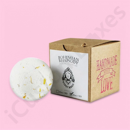 Single Bath Bomb Boxes - Custom Box for Single Bath Bomb