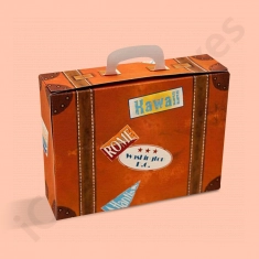 Cardboard Suitcase Box with Handle in Toronto, Canada