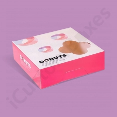Pink Donut Boxes - Custom Pink Boxes For Donuts Packaging