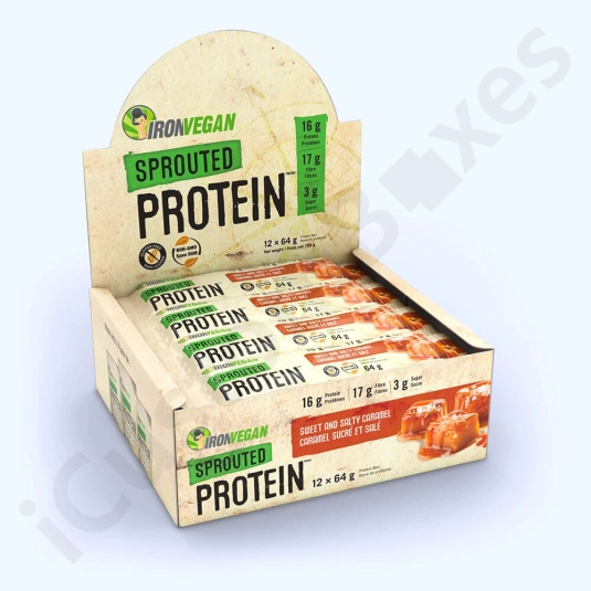 Custom Hemp Protein Bar Boxes | iCustomBoxes