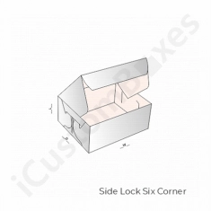 Side Lock Six Corner - Custom Design and Packaging