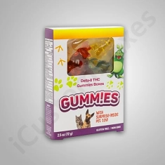 Custom Sugar Free Delta 8 Gummies Boxes | iCustomBoxes