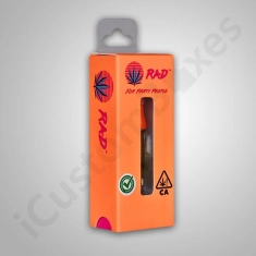Custom Orange Vape Cartridge Boxes | iCustomBoxes