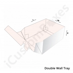 Double Wall Tray | Free Custom Designing and Shipping in USA