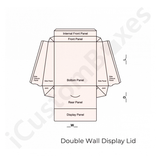 Double Wall with Display Lid For Marketing Product