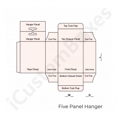 High-Class Five Panel Hanger Boxes at Icustomboxes.com