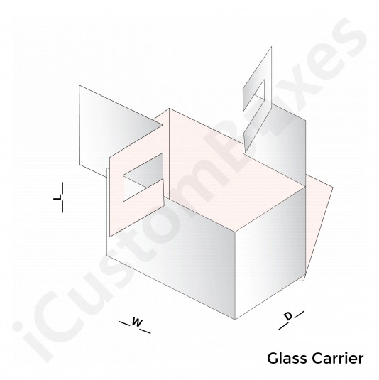 Custom Glass Carrier Packaging Boxes Wholesale