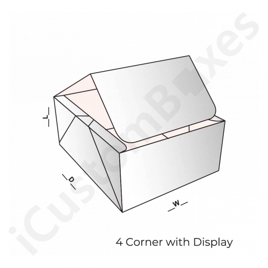 Four Corner with Display Lid Boxes - 30% Discount, Free Shipping