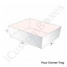 Four Corner Tray - i Custom Boxes Canada