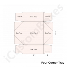 Four Corner Tray | Four Corner Tray Custom Packaging Services