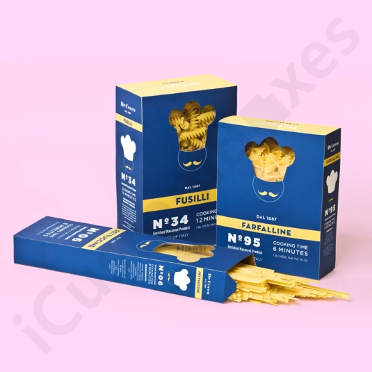 Custom Pasta Packaging Boxes Wholesale