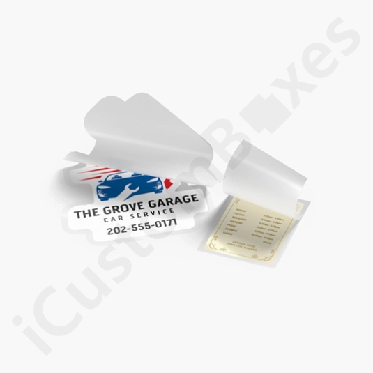 Custom Adhesive Stickers with Printed Logo - FREE Shipping