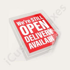 Custom Static Clings Stickers - [Waterproof Sticker]