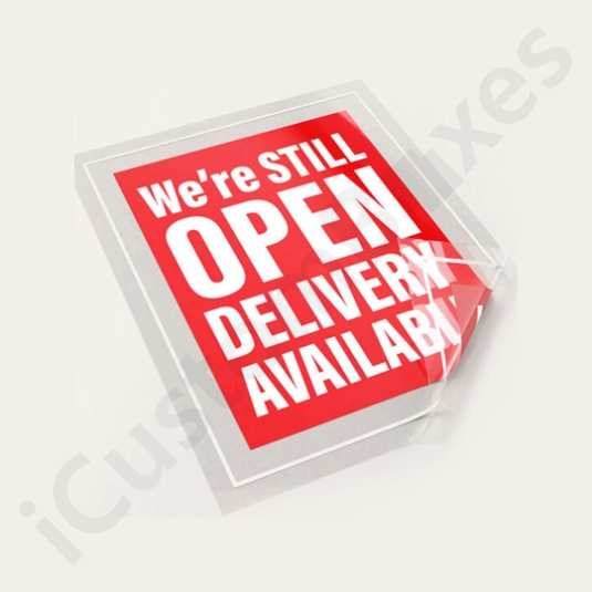 Custom Static Clings Stickers - [Waterproof Sticker]