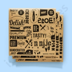 Custom Printed Butter Paper Sheets Wholesale with Logo