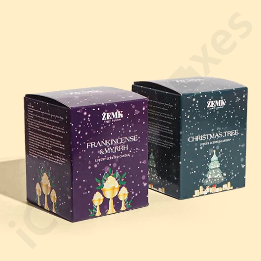 Custom Christmas Candle Boxes