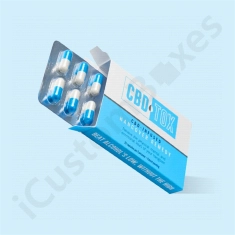 Custom CBD Capsule Boxes Printed Packaging Wholesale | iCustomBoxes
