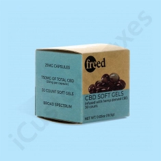 Custom CBD Capsule Boxes Printed Packaging Wholesale | iCustomBoxes